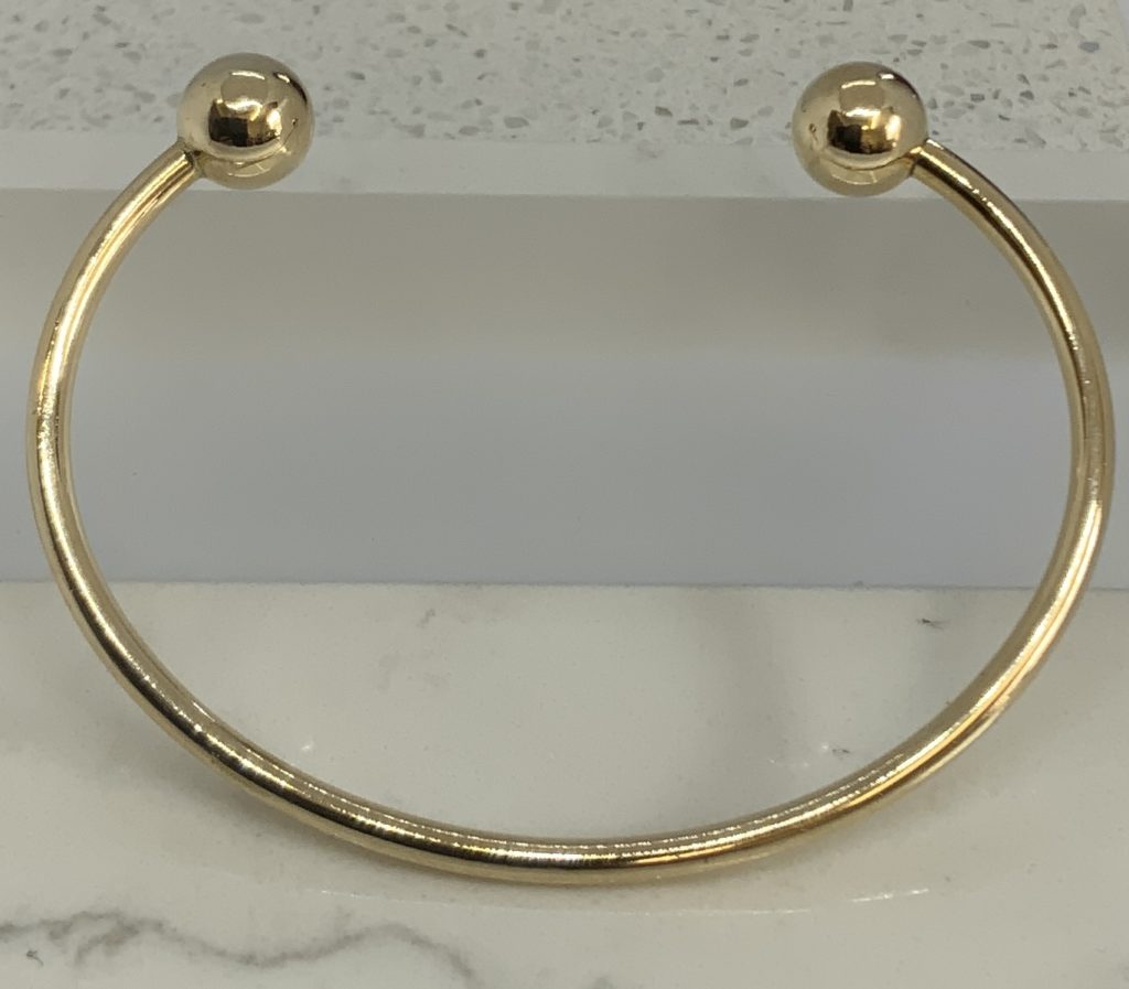 Pre-Owned 9ct Yellow Gold Solid Torque Bangle - JewelWork